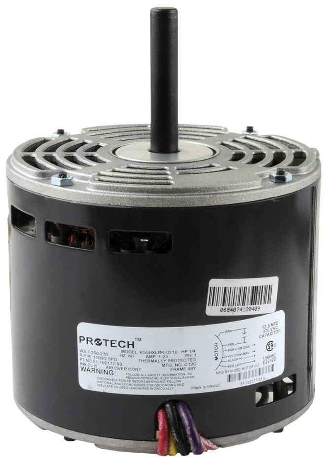 51-102500-08 OEM Rheem, Ruud, Sure Comfort, Weather King, Blower Motor